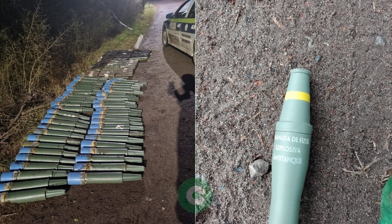 Acá nomas: Cohetes, granadas y explosivos en un descampado de Ezeiza ...